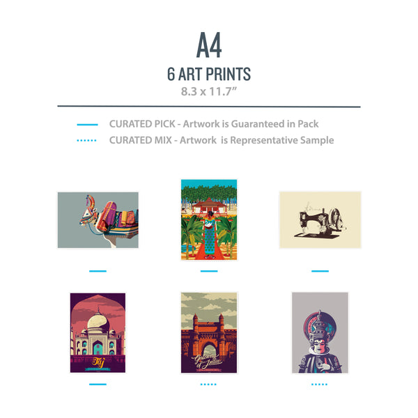 A4 CULTURE Pack (Tradition) - 6 Prints - Kulture Shop