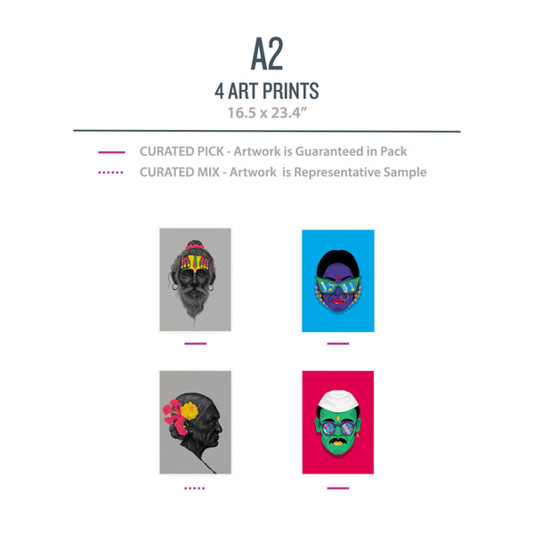 A2 PEOPLE Pack (Portraits) - 4 Prints - Kulture Shop